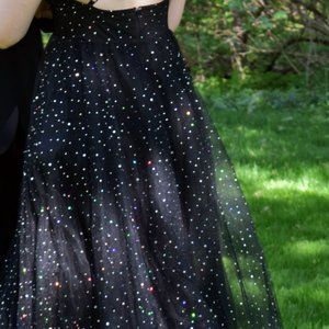 Dresses | Black Glimmer Prom Dress | Poshmark